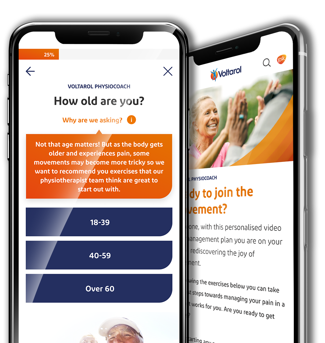 GSK Voltaren – Option Click Design